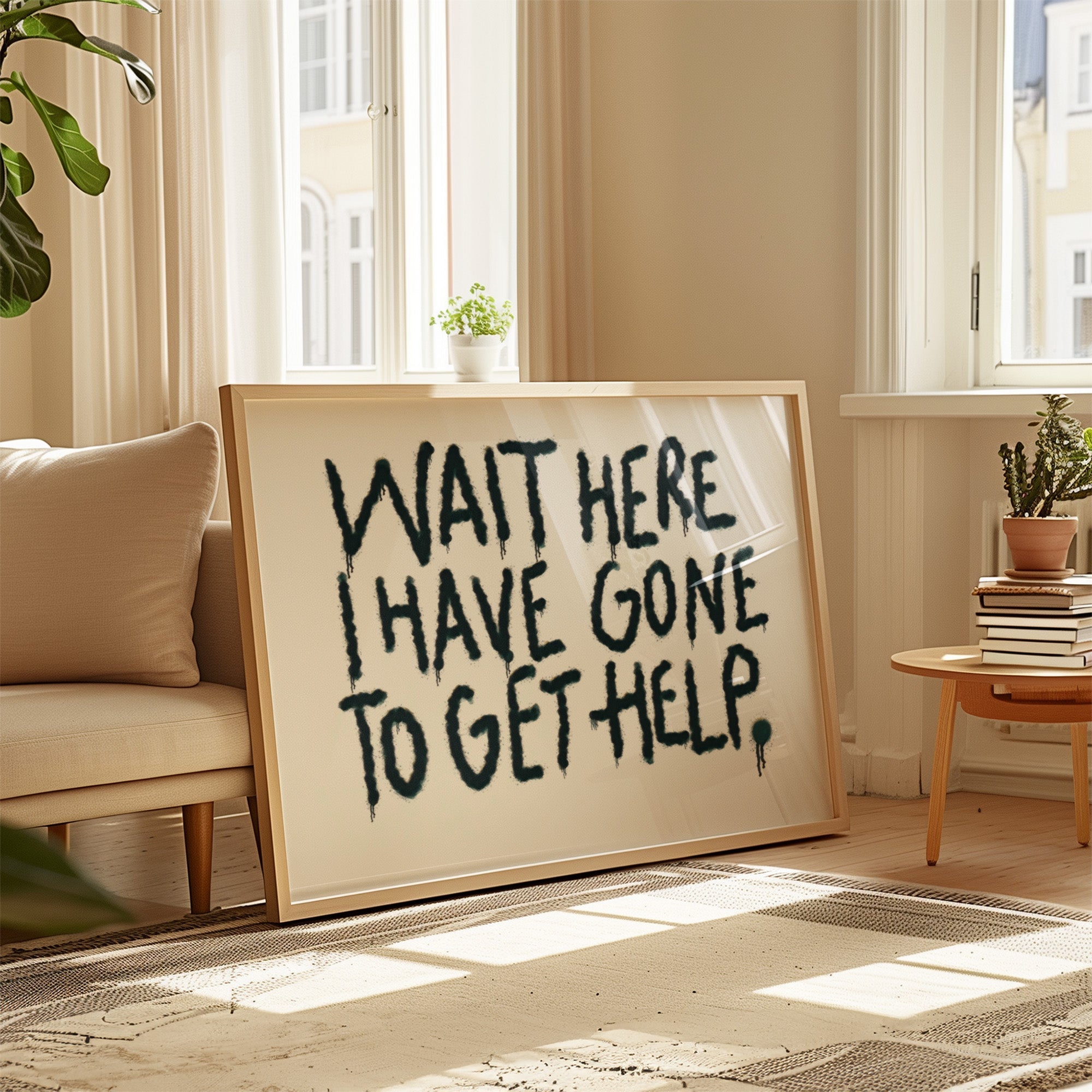 Wait Here, I've Gone To Get Help Print – Punk Haus