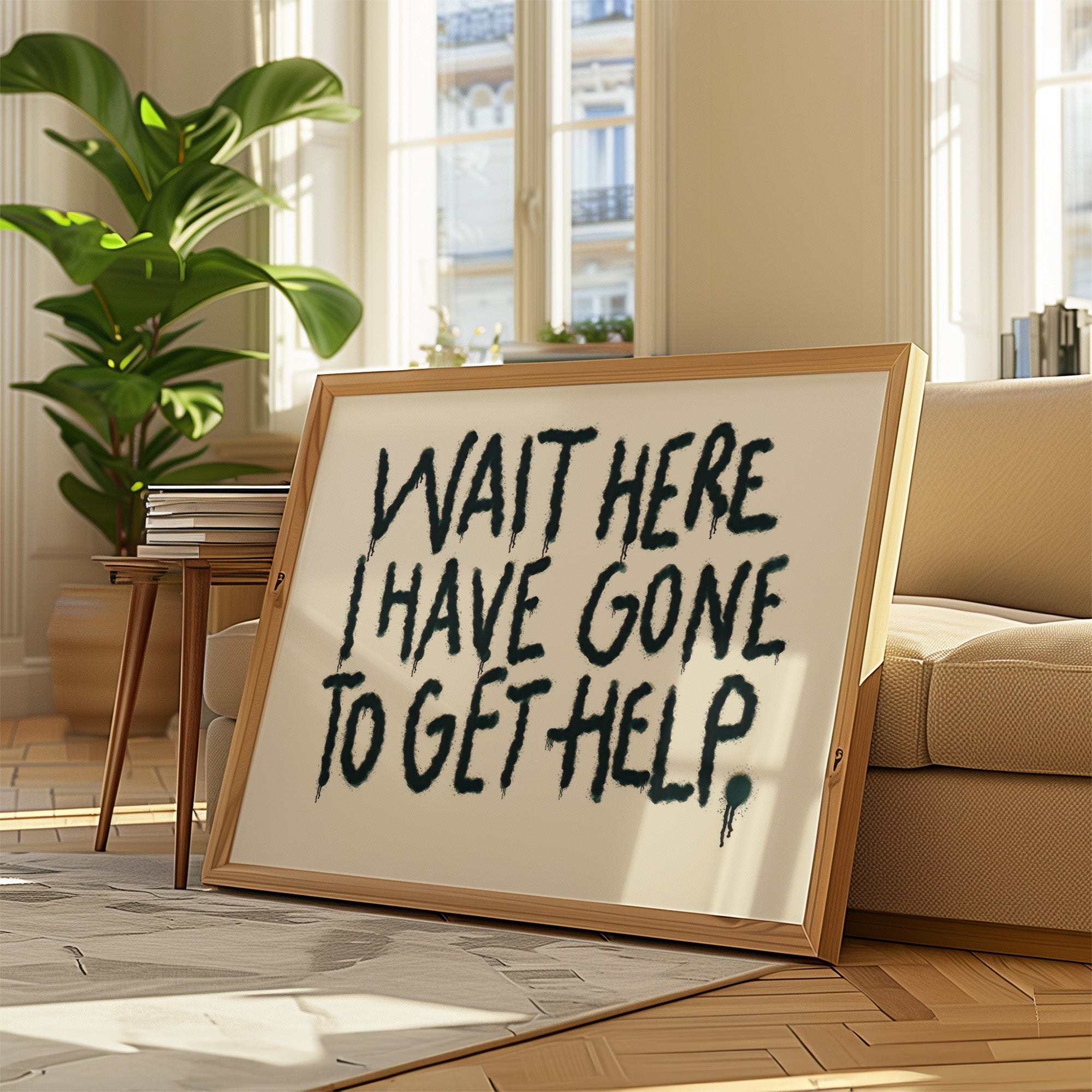 Wait Here, I've Gone To Get Help Print – Punk Haus